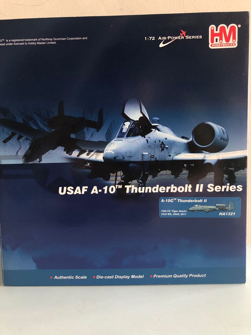 1/72 Hobbymaster HA1321 A-10C Thunderbolt II “Tiger Shark”, Hobbies ...