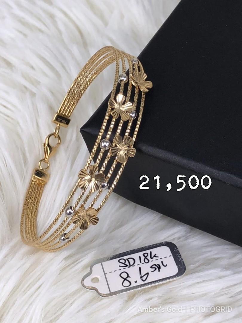 18k Saudi gold BANGLES in assorted designs, Women's Fashion, Jewelry ...