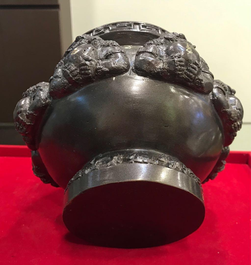 8 Phra Rahu Urn with full yant, Temple Urn ash & Rian Rahu with Phra ...