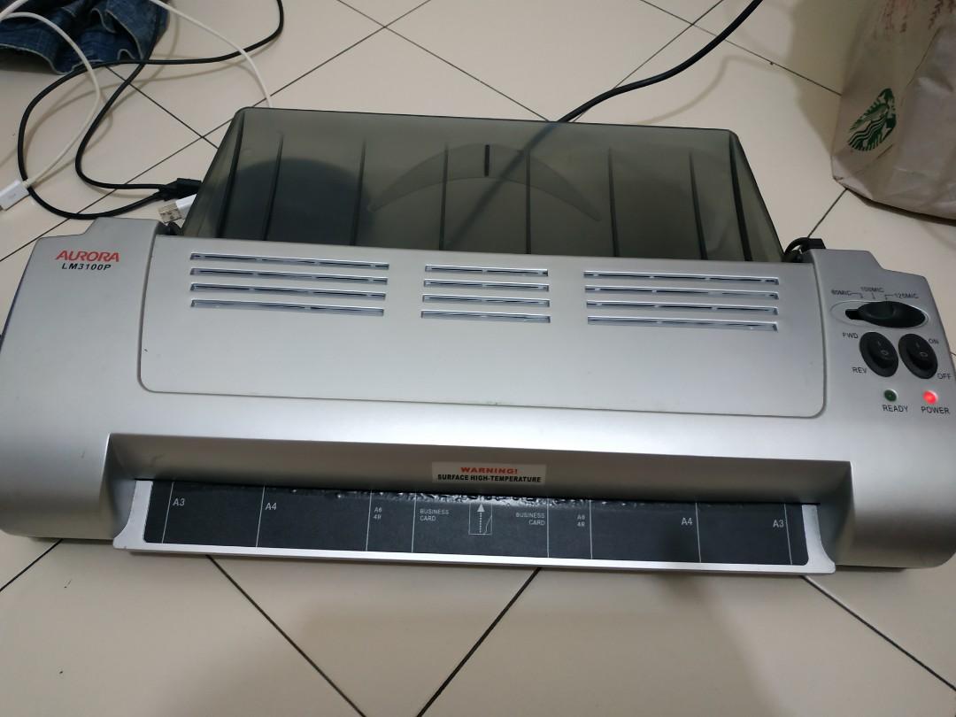 Aurora LM3100P Laminating Machine, Computers & Tech, Office & Business Technology on Carousell