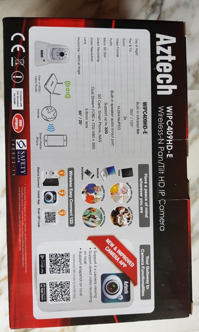 Aztec IP Camera, Furniture & Home Living, Security & Locks, Security ...