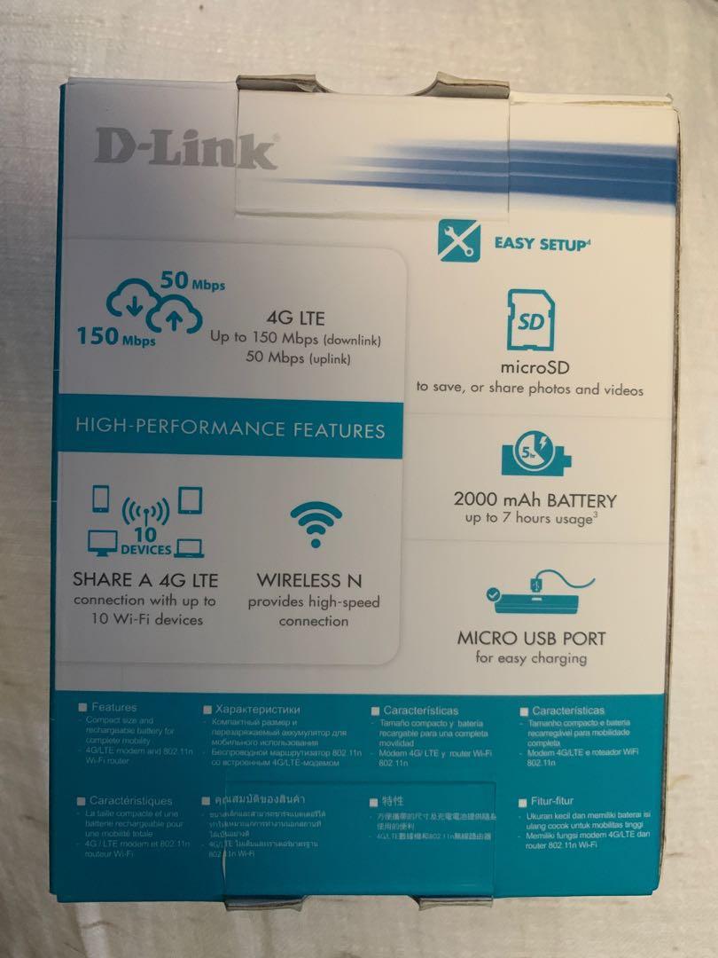D-Link 4G LTE Mobile Router DWR-932C, Computers & Tech, Parts ...