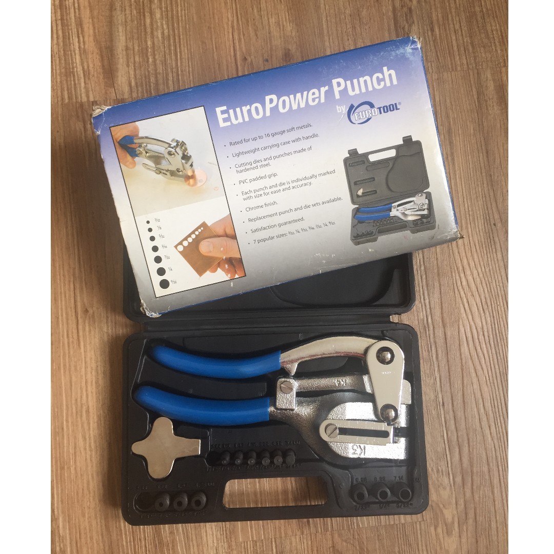 Euro Power Punch Plier (metal sheet hole puncher), 興趣及遊戲, 手作＆自家設計, 工藝用品 ...