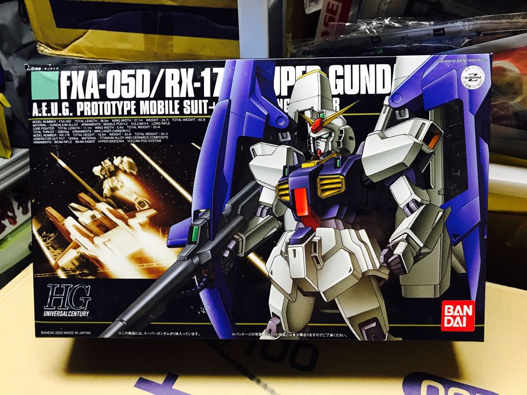 HG 1/144 FXA-05D / RX-178 SUPER GUNDAM, 興趣及遊戲, 玩具 & 遊戲類 - Carousell
