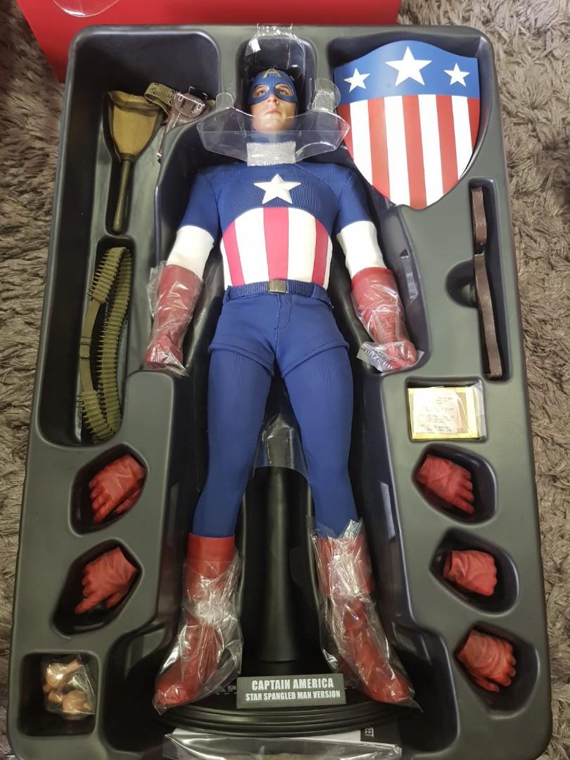 Hot Toys MMS205 The First Avenger- Star Spangled Version, Hobbies ...