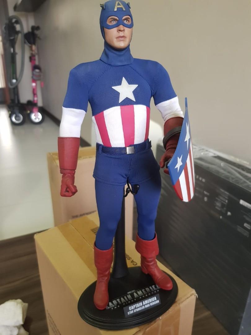 Hot Toys MMS205 The First Avenger- Star Spangled Version, Hobbies ...