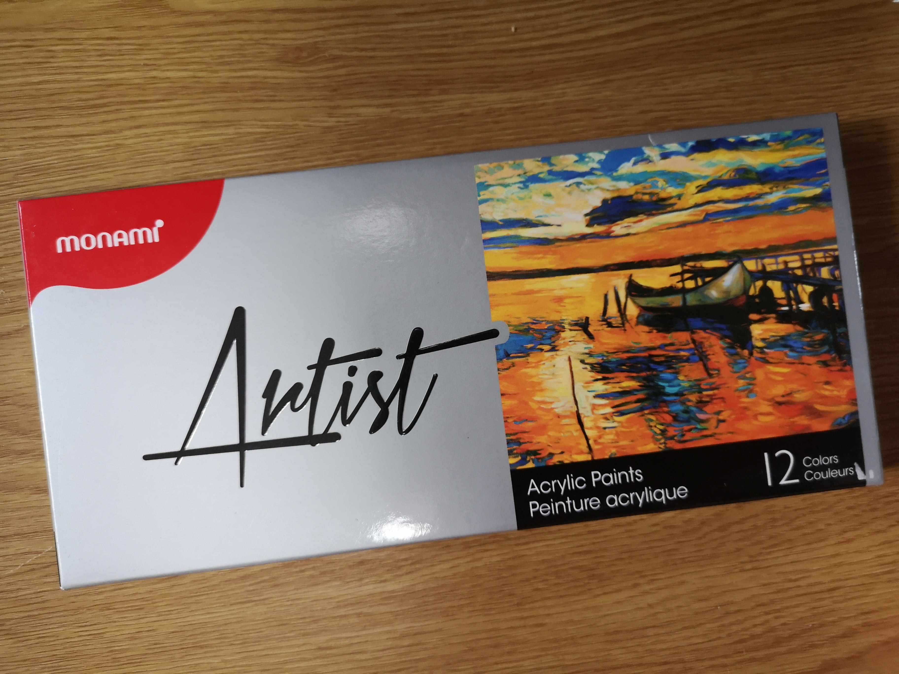 Monami artist acrylic paints - 12 colours, Hobbies & Toys, Stationery ...