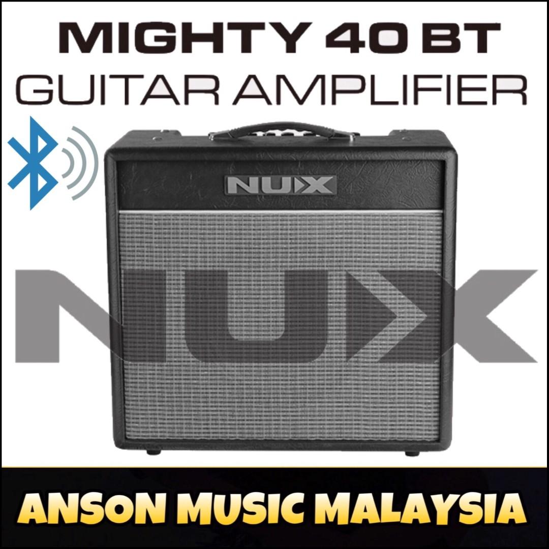 NUX Mighty 40 BT Modeling Amplifier, 40 Watt (Mighty 40BT), Hobbies ...