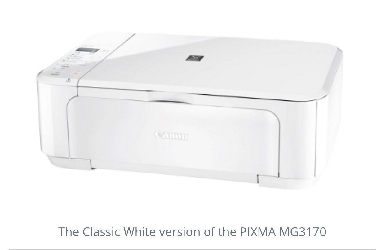 Printer: Canon pixma mg3170 white, Computers & Tech, Printers, Scanners ...