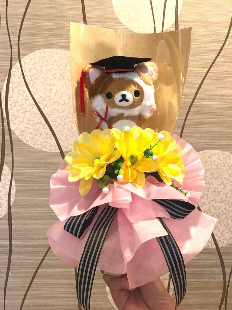 Rilakkuma Graduation Convocation Flower Hand Bouquet Plush, Hobbies ...