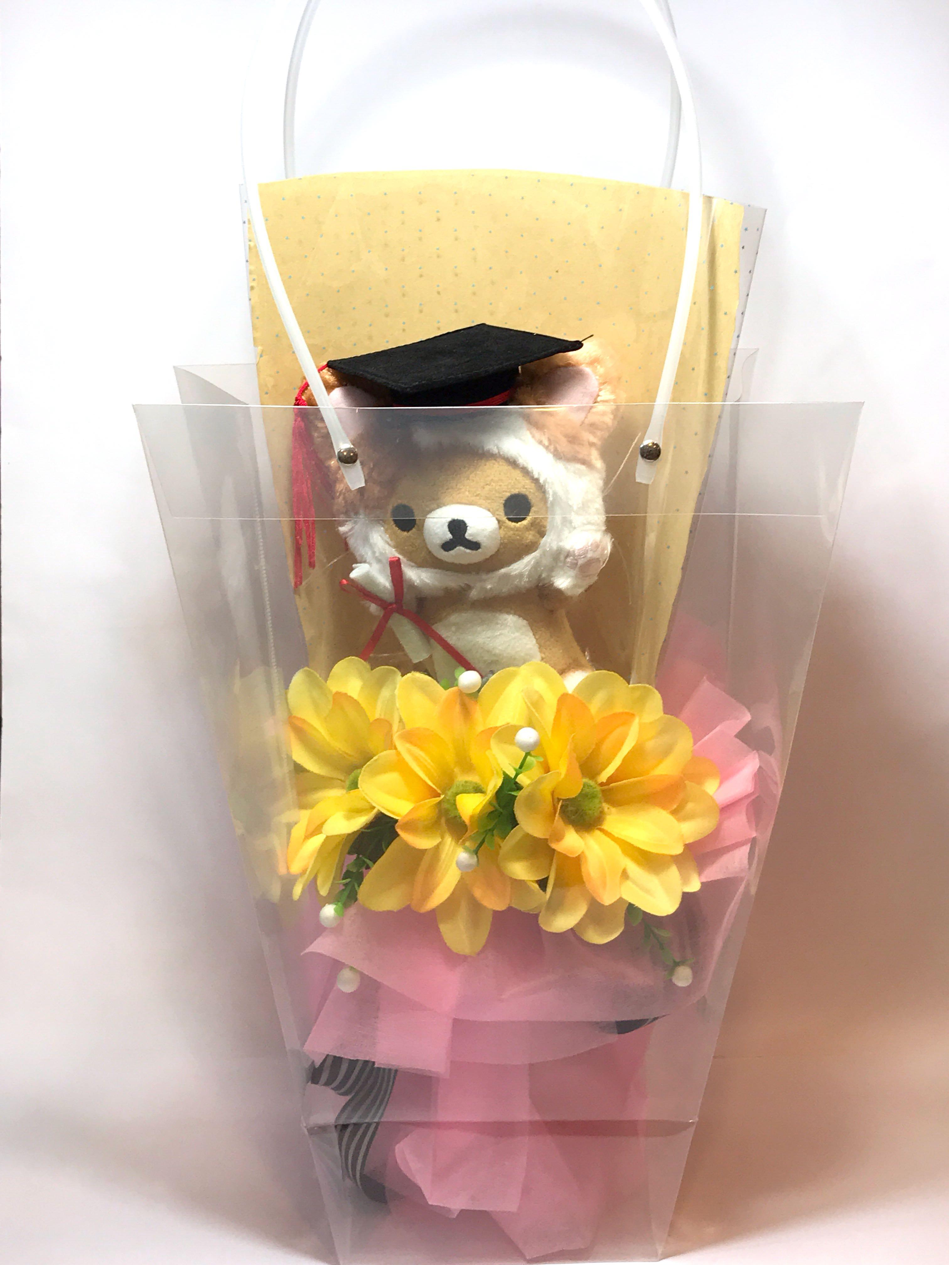 Rilakkuma Graduation Convocation Flower Hand Bouquet Plush, Hobbies ...