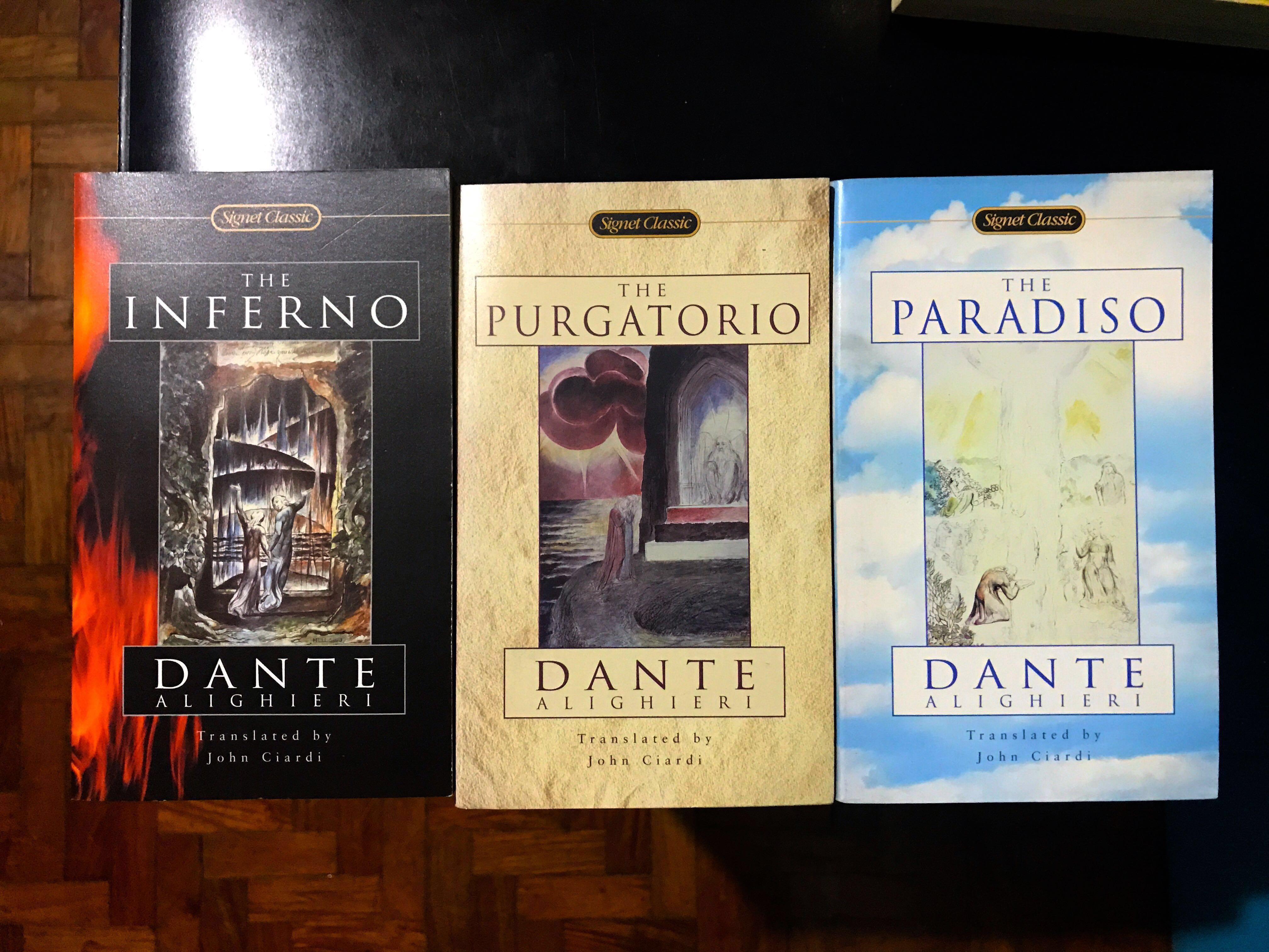 The Inferno, Purgatorio, Paradiso - Dante Alighieri, Hobbies & Toys ...