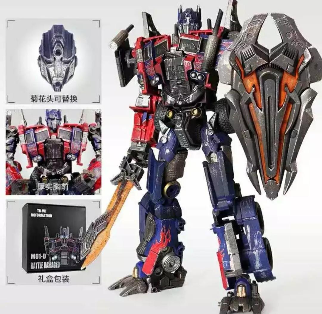 TRANSFORMER KO OVERSIZED OPTIMUS PRIME WEIJIANG M01-D BATTLE DAMAGE ...