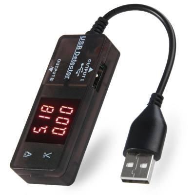 USB DETECTOR CHARGING VOLTAGE CURRENT PANEL METER LED DUAL DISPLAY 0.94 ...