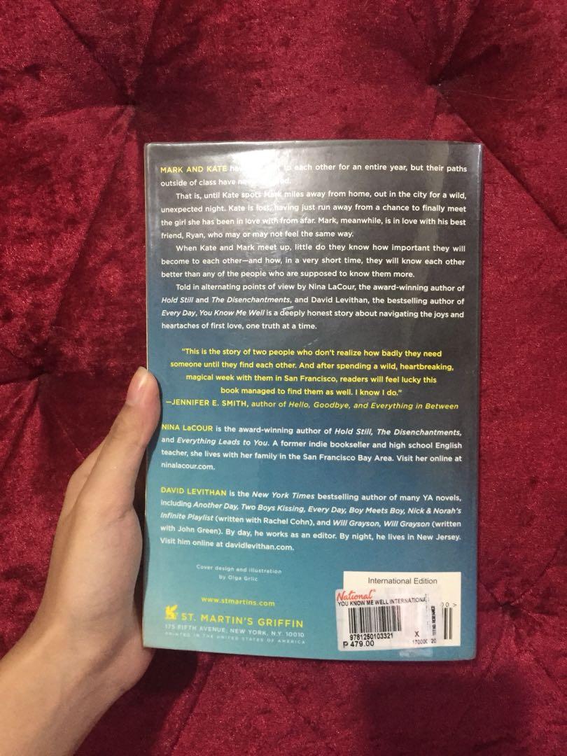 You Know Me Well by Nina LaCour & David Levithan, Hobbies & Toys, Books ...