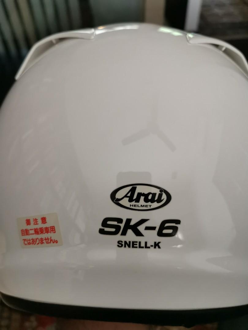 Arai helmet sk6 go kart car, Car Accessories, Accessories on Carousell