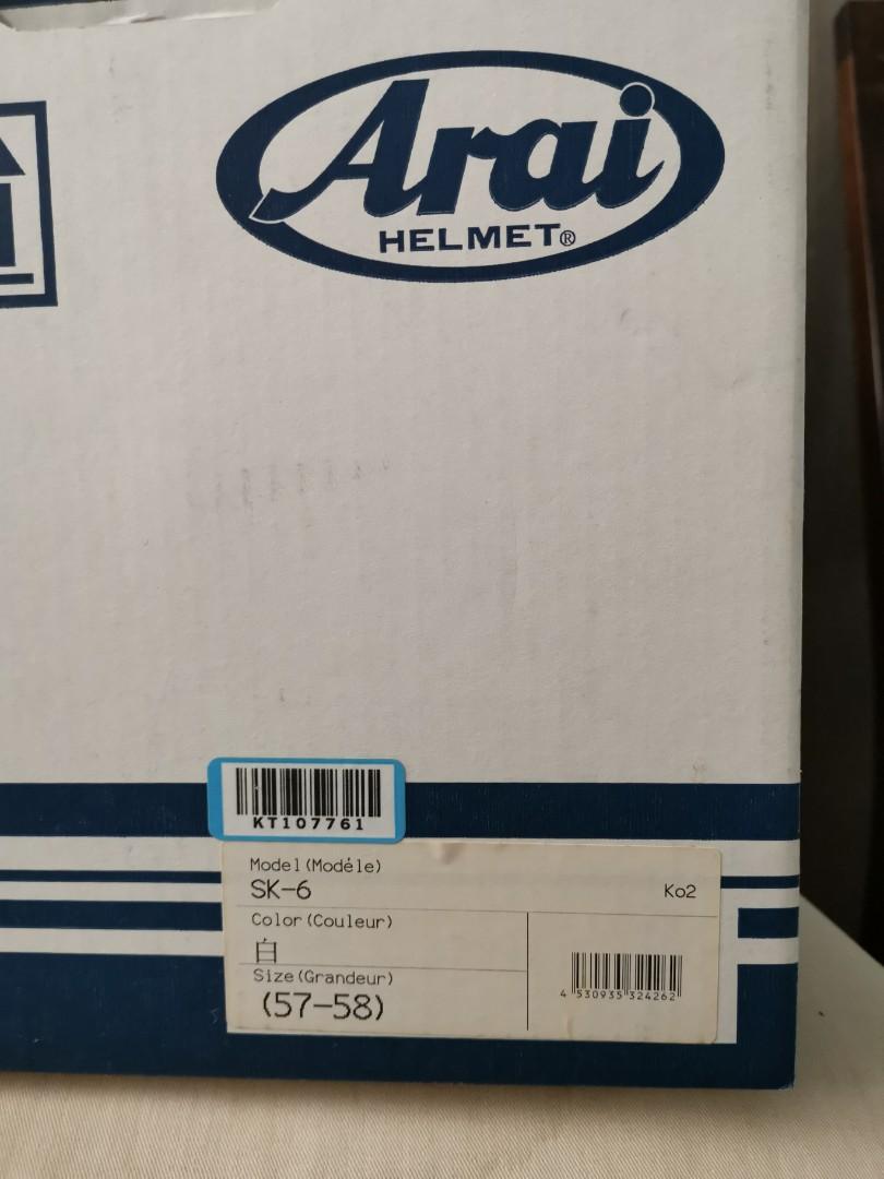 Arai helmet sk6 go kart car, Car Accessories, Accessories on Carousell