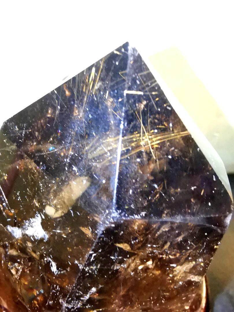 Beautiful Rainbow Smoky Rutilated quartz pointer, Women's Fashion ...