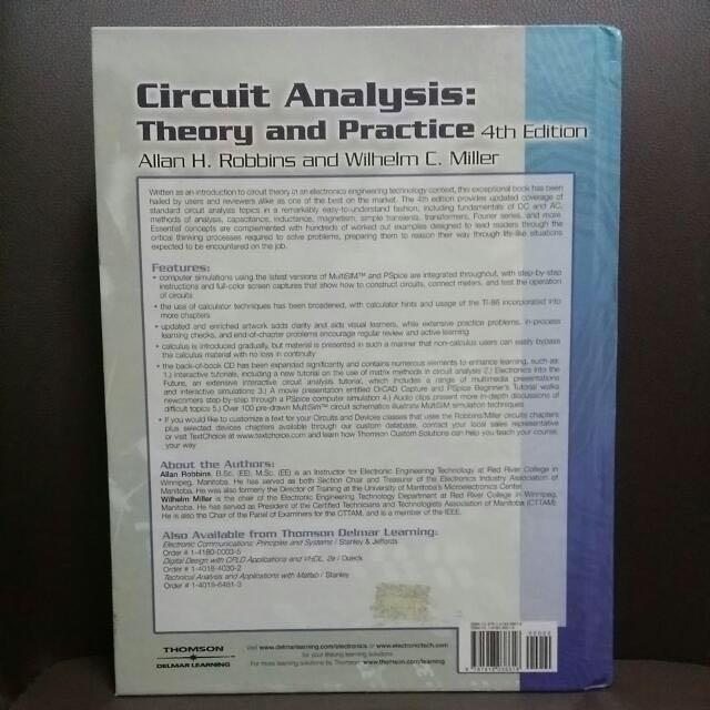 Circuit Analysis Textbook, Hobbies & Toys, Books & Magazines, Textbooks ...