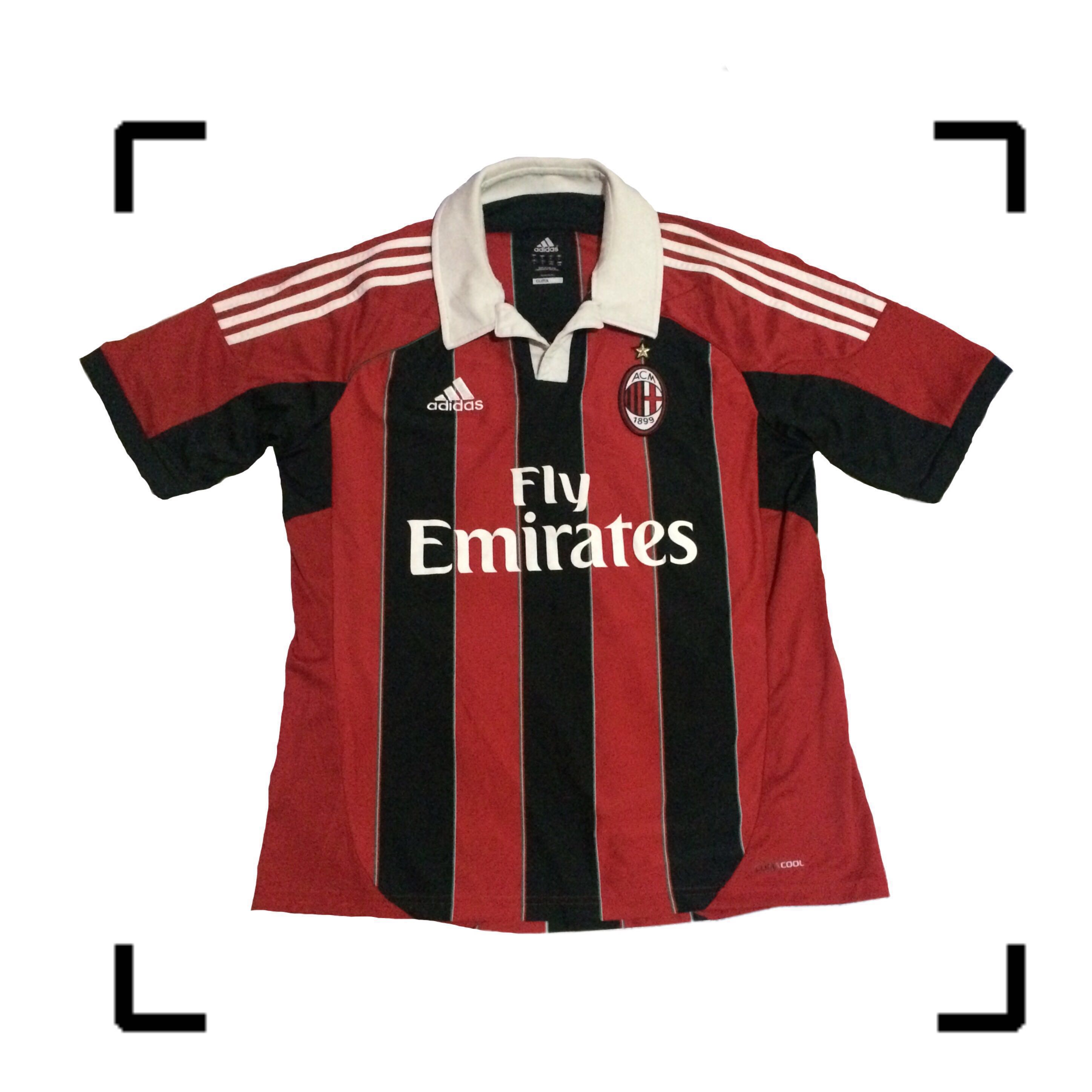Fly Emirates Adidas AC Milan, Men's Fashion, Activewear on Carousell