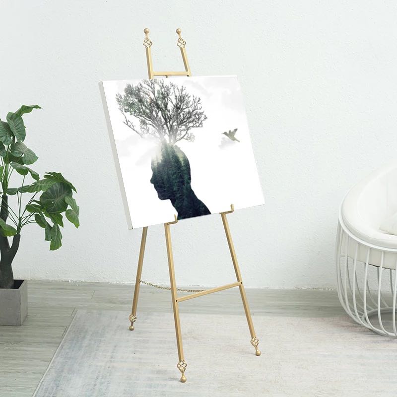 Iron pate stand / Easel display stand, Furniture & Home Living, Home ...