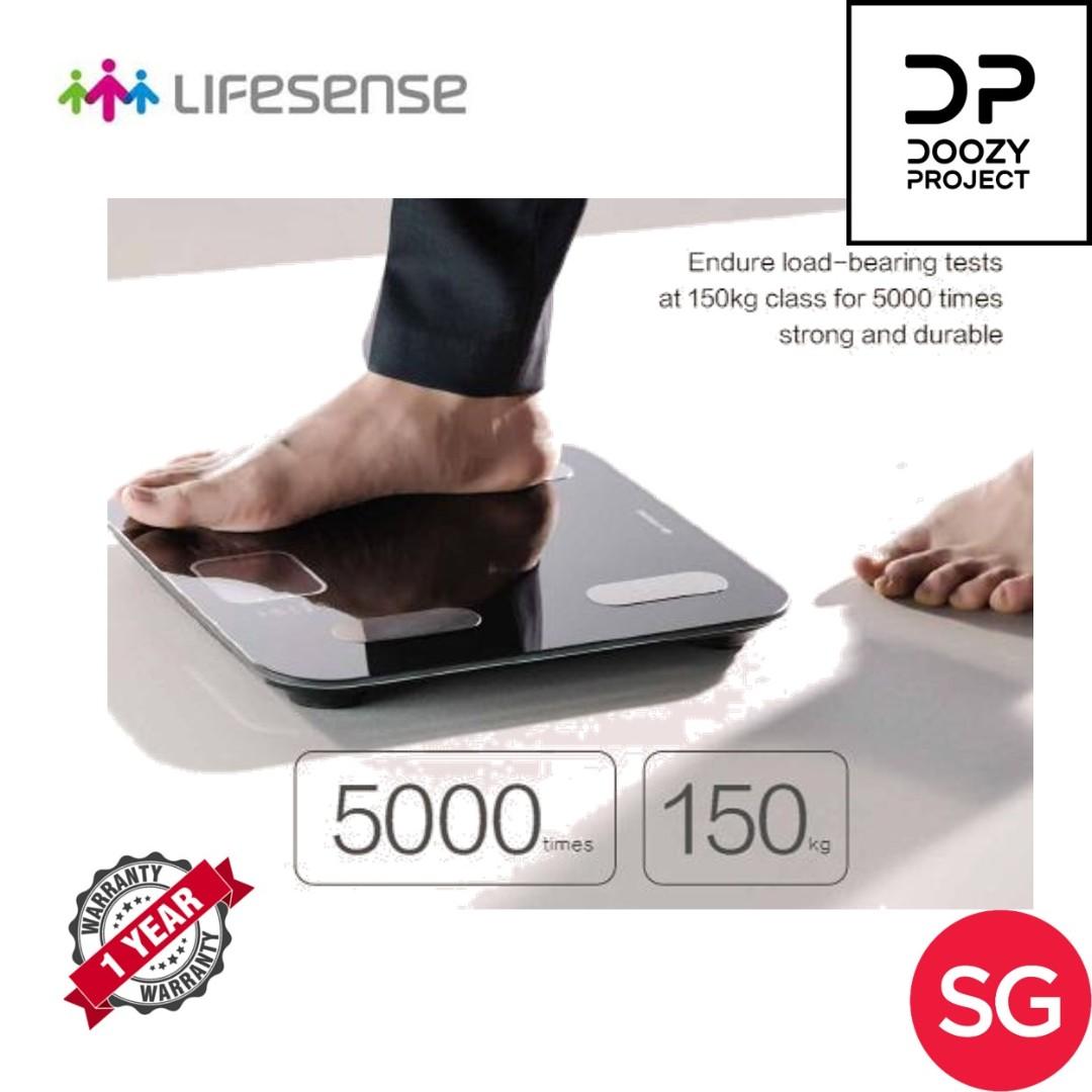 Lifesense Smart Scale S9, Weighing Scale, Weighing Machine (Black), Health & Nutrition, Health ...