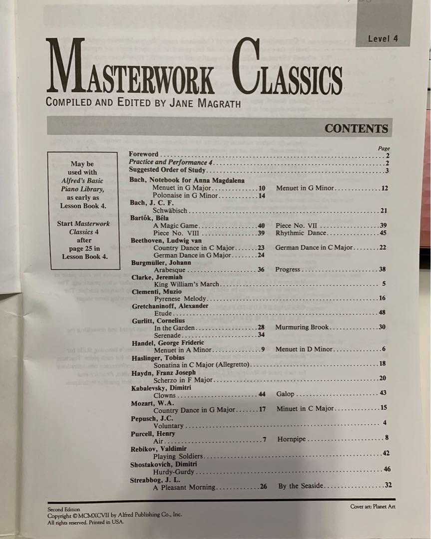 Masterwork Classics Level 4, Hobbies & Toys, Books & Magazines, Assessment Books on Carousell