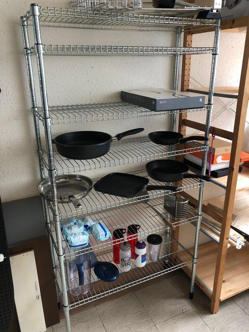 OMAR Stainless Steel Rack, Furniture & Home Living, Furniture, Shelves ...