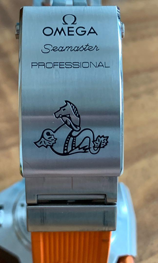 Original Omega Ploprof orange rubber strap and original buckle., Luxury ...