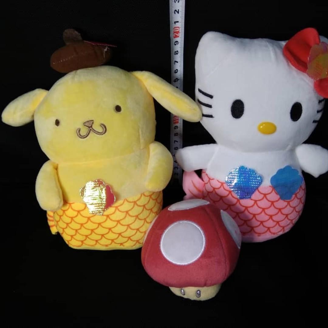 Pompurin and Hello Kitty Softoy Sanrio China OEM cosplay mermaid plushy ...