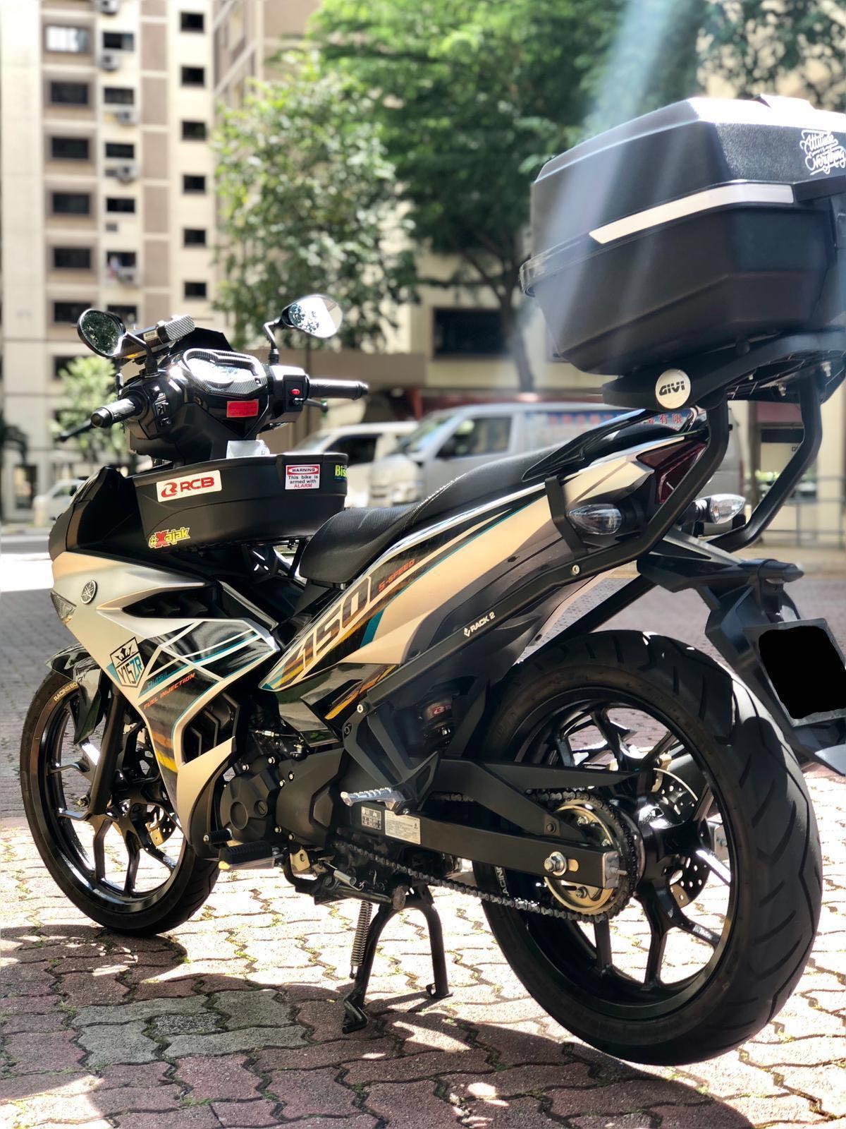 RCB SP550 17" - 2.15/3.75 (Gloss Black) for Sniper 150, Motorcycles ...