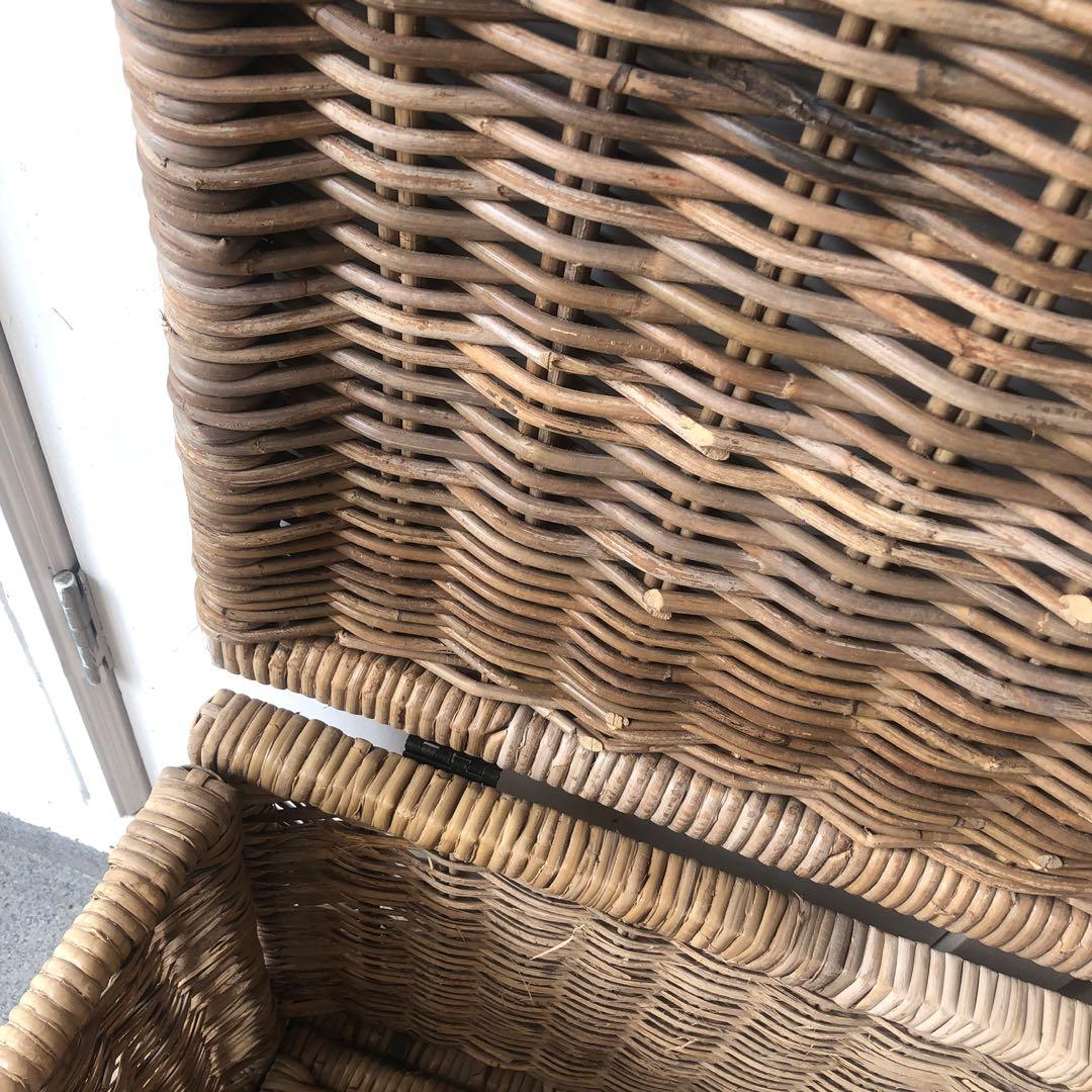 Shoe Storage Straw Basket Chest, Furniture & Home Living, Home ...