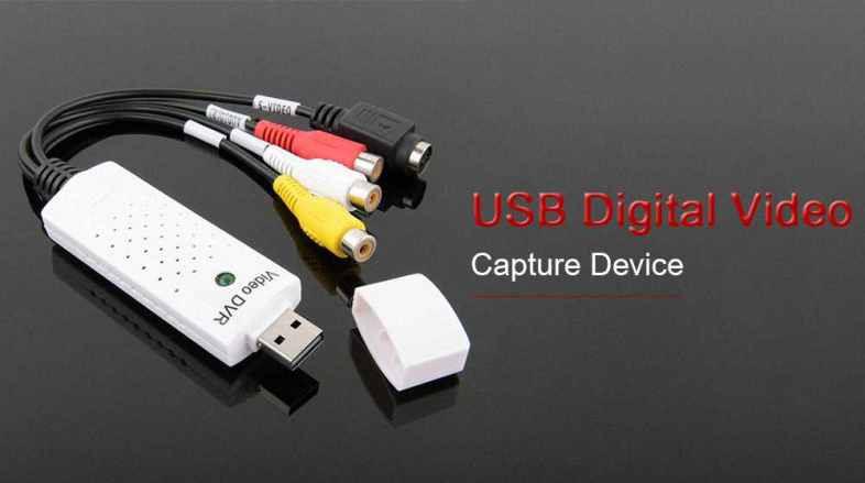 Video Converter USB 3.0 2.0 One Touch Transfer Analog Video VHS Tapes to DVD Digital Video ...