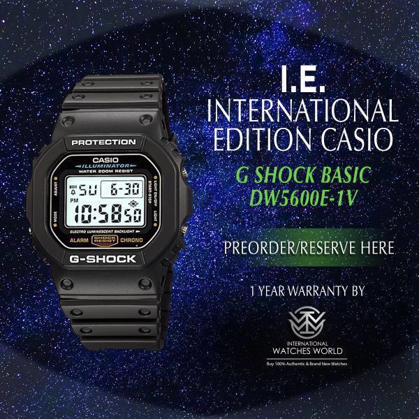 CASIO INTERNATIONAL EDITION G SHOCK BASIC CLASSIC DW-5600E-1V, Mobile ...