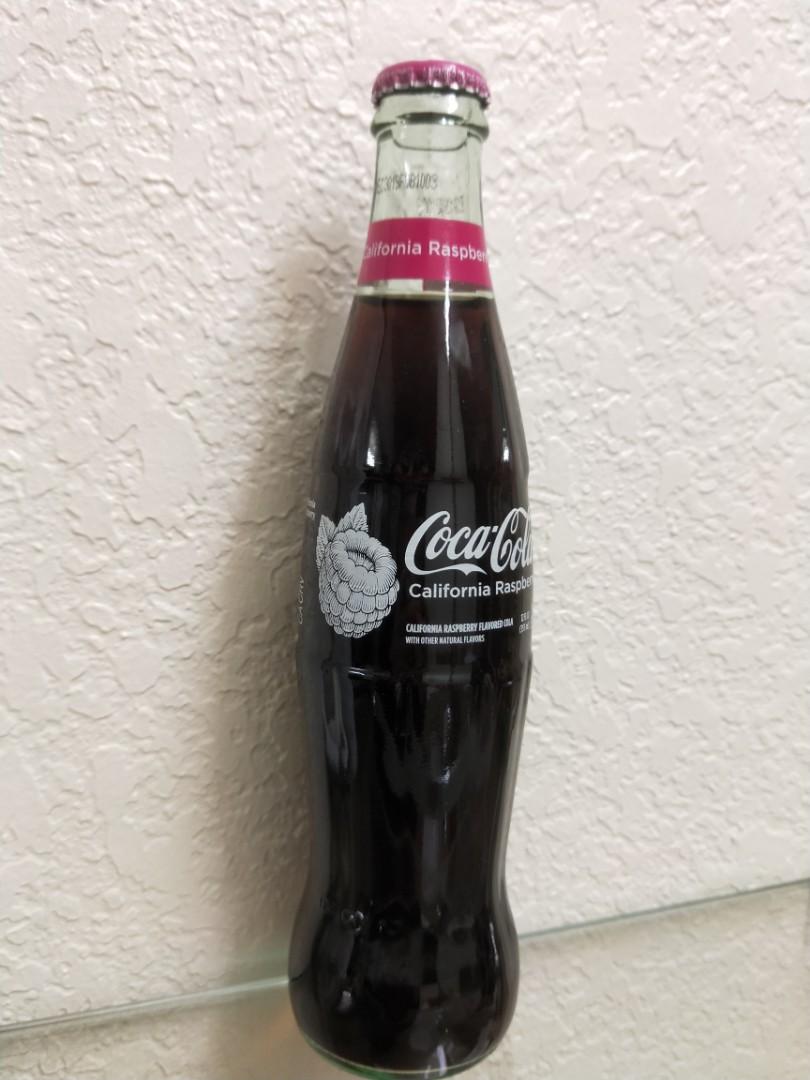 Raspberry Coca Cola Coke In Glass Bottle Food And Drinks Alcoholic