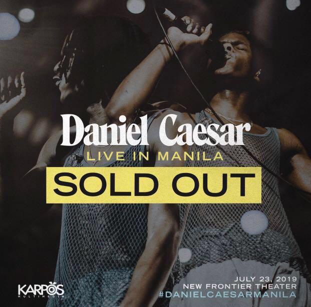 Daniel Caesar Concert In Manila VIP Standing, Tickets & Vouchers, Event ...