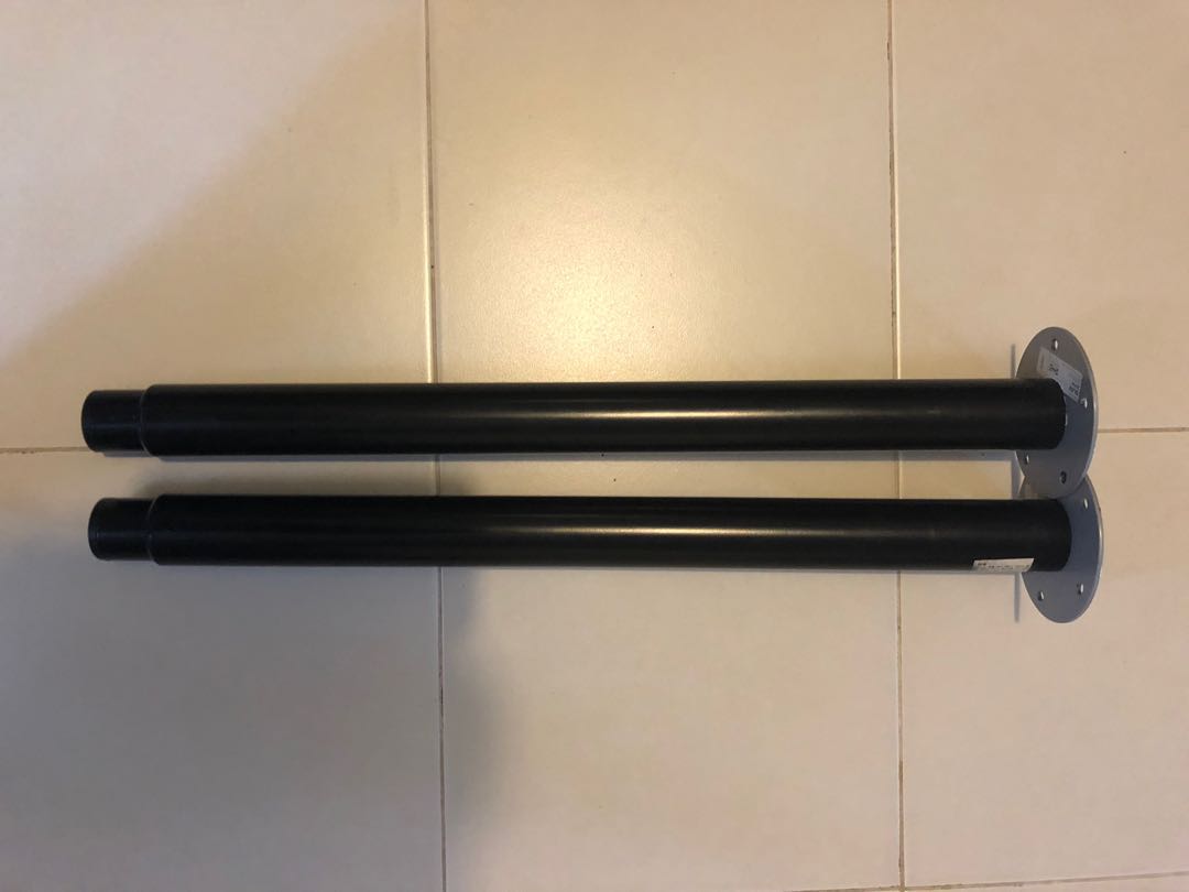 Ikea OLOV Leg, adjustable, black, Furniture & Home Living, Furniture ...
