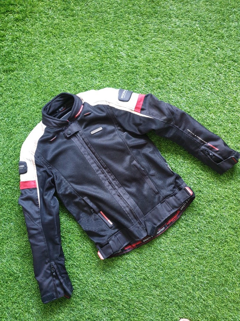 Komine Slim Fit Riding Mesh Jacket, Motorcycles, Motorcycle Apparel on Carousell