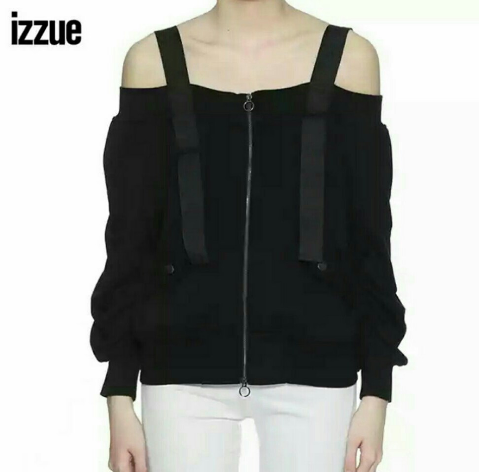 Like New Offshoulder Jacket, Women's Fashion, Coats, Jackets and Outerwear on Carousell