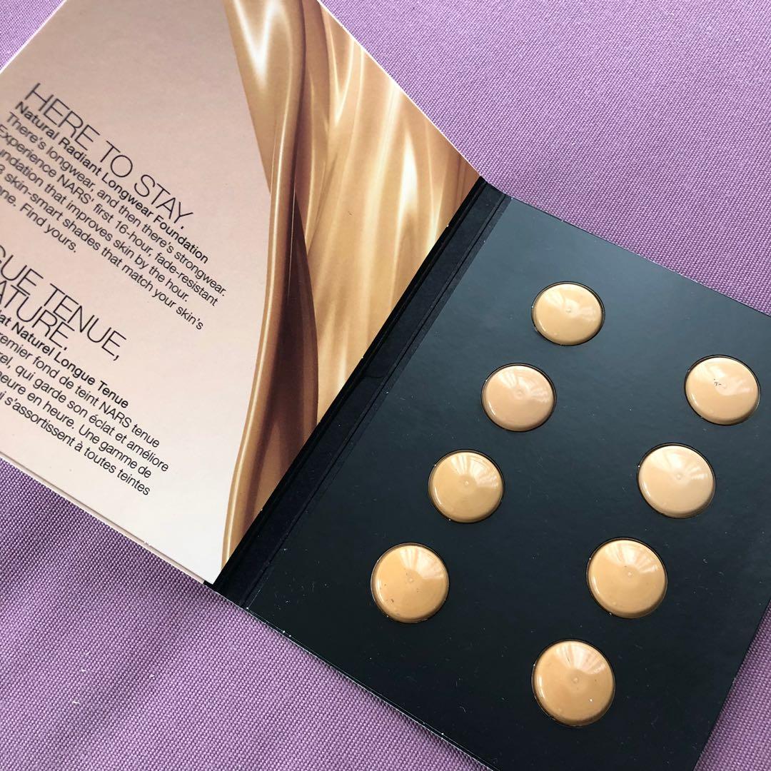 Nars Natural Radiant Longwear Foundation Sample Card - Medium Skin ...