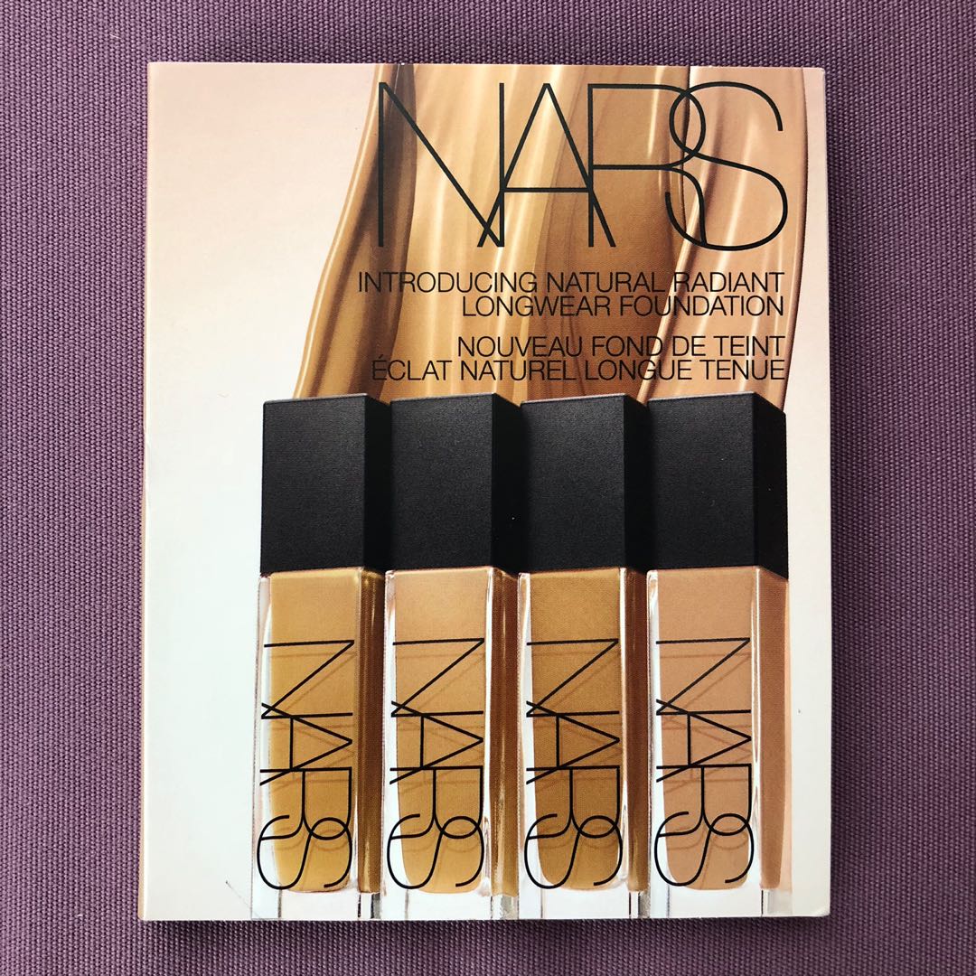 Nars Natural Radiant Longwear Foundation Sample Card - Medium Skin ...