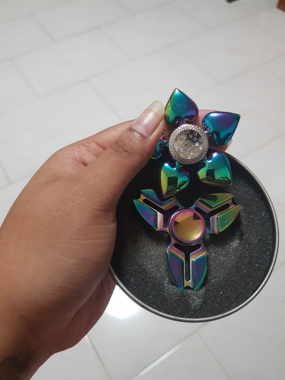 Rainbow Fidget Spinner, Hobbies & Toys, Toys & Games on Carousell