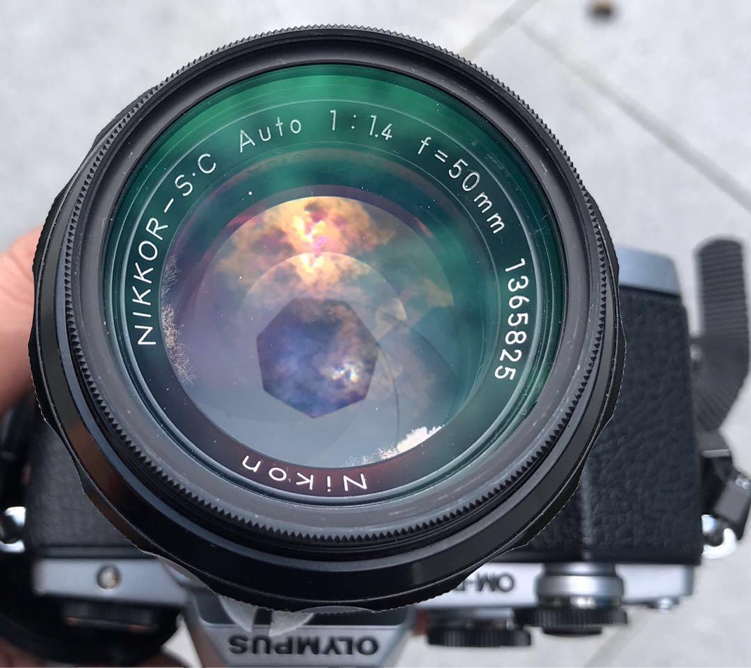 RARE Nikkor-S.C Auto 50mm F/1.4 F1.4 + Nikon NC 52mm filter All MADE IN ...