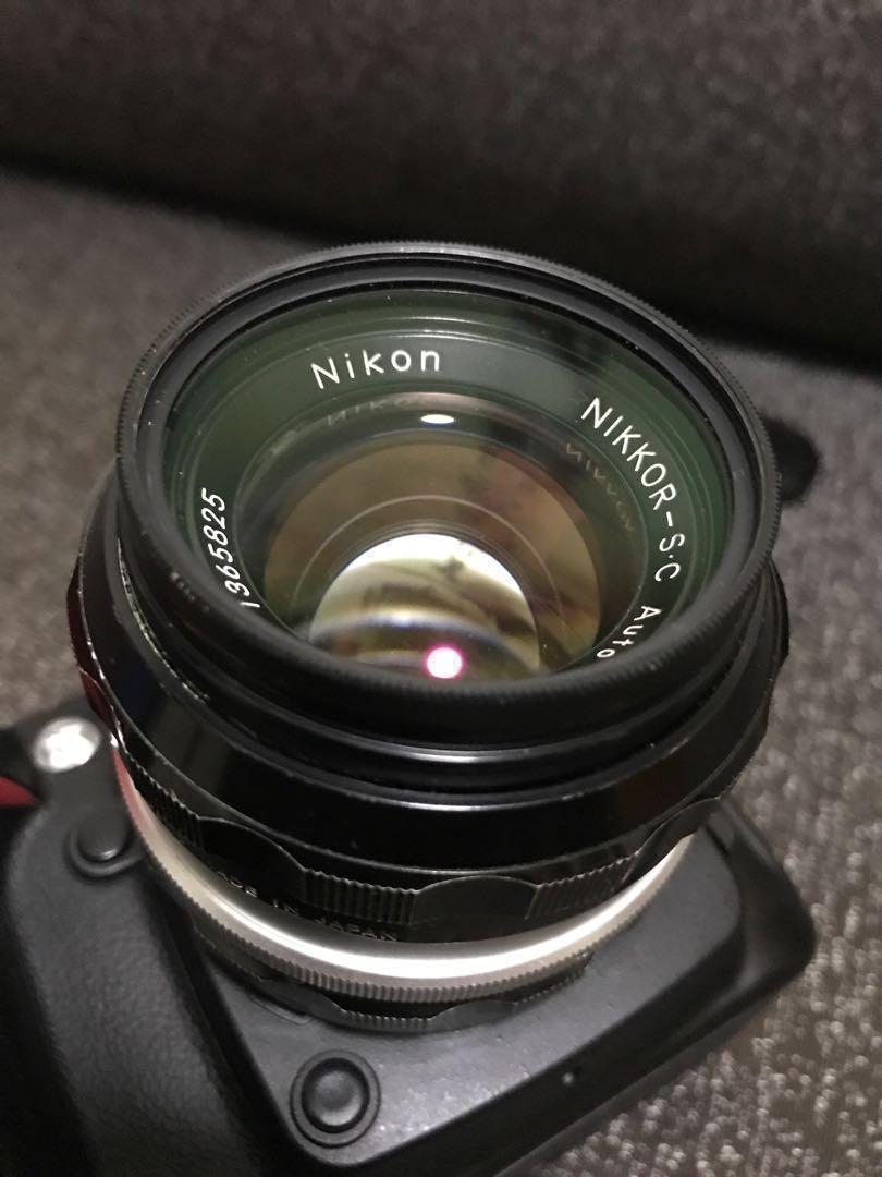 RARE Nikkor-S.C Auto 50mm F/1.4 F1.4 + Nikon NC 52mm filter All MADE IN ...