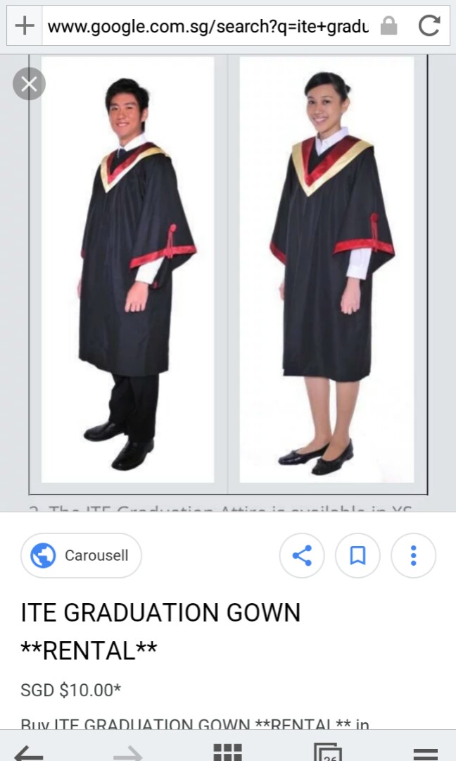 *Urgent* Ite graduation gown, Men's Fashion, Tops & Sets, Formal Shirts ...