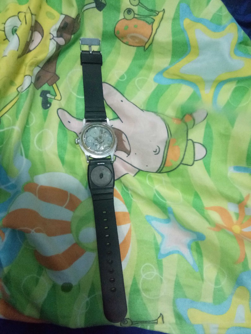 vintage FOSSIL skeleton AUTOMATIC watch with compass., Women's Fashion ...