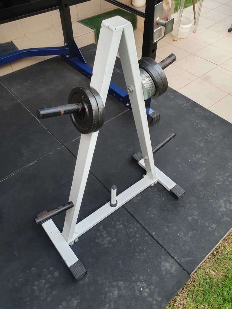 Weights Tree (A frame), Sports Equipment, Exercise & Fitness, Weights ...