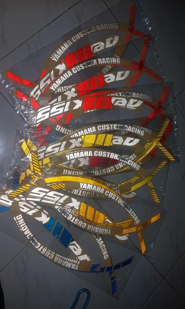 Yamaha Aerox GDR 155 Rim Sticker, Motorcycles, Motorcycle Accessories ...