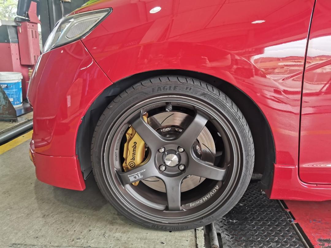 17" 4 x 100 Advan Racing TCIII Racing Rims, Car Accessories, Tyres ...