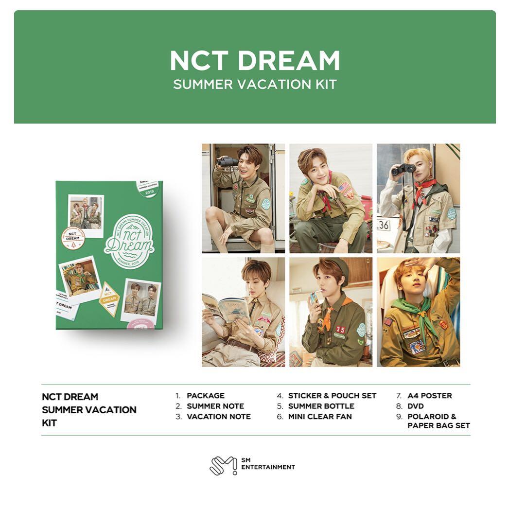 [預訂] NCT DREAM – 2019 NCT DREAM SUMMER VACATION KIT, 興趣及遊戲, 收藏品及紀念品, 韓流 ...